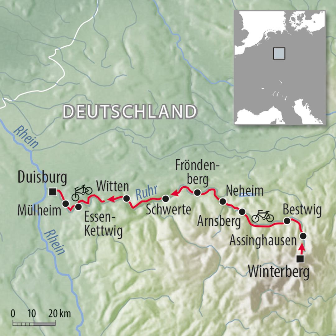 Individuelle Radreise auf dem Ruhrtal | Launer-Reisen