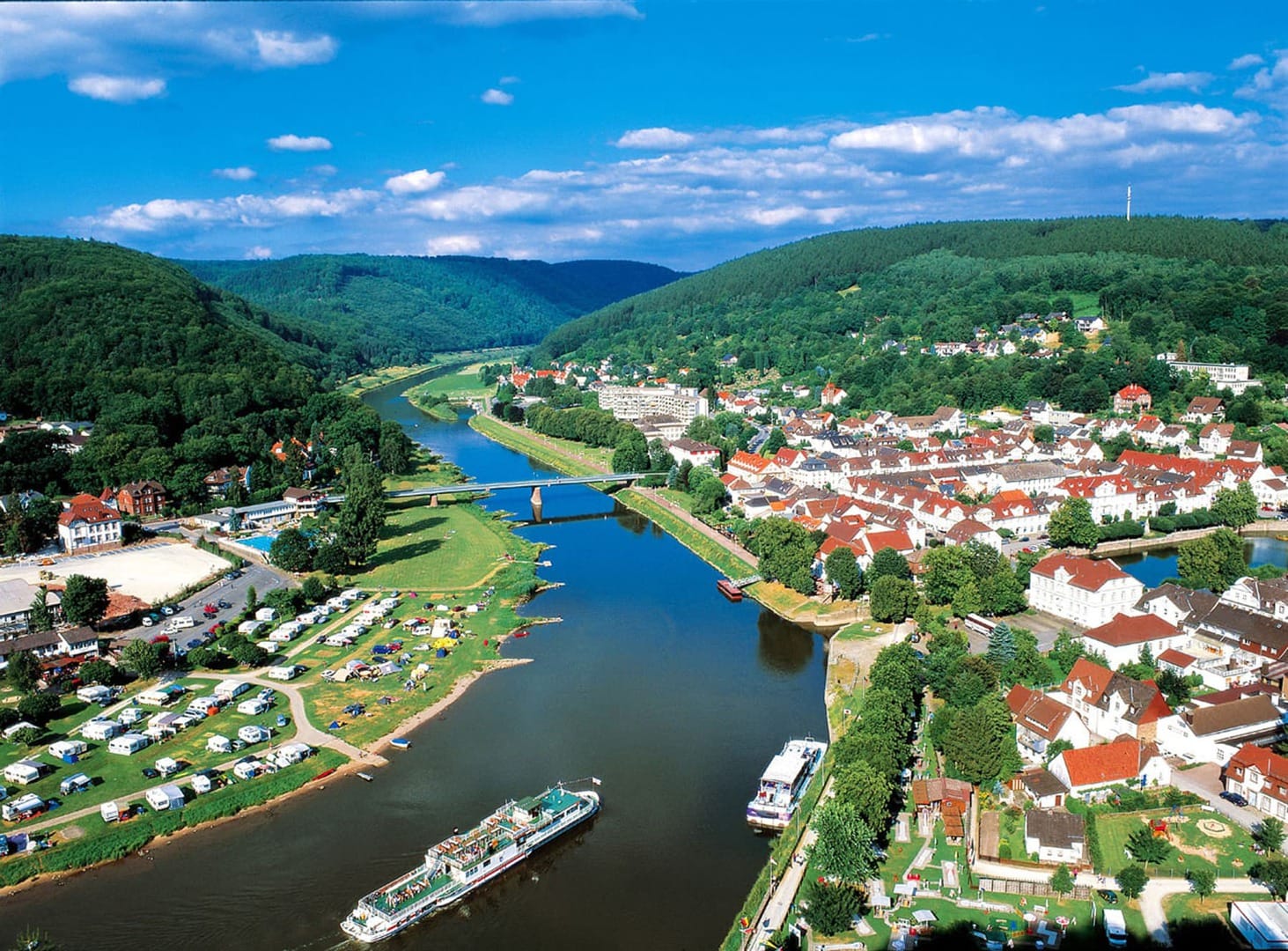 Weser Radweg - traumhafte Landschaften entlang der Weser