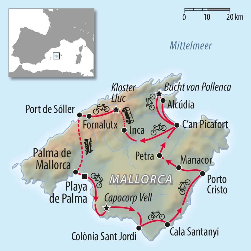 Individuelle Radreise Mallorca 🚲 Rundfahrt Mallorca ein Traum